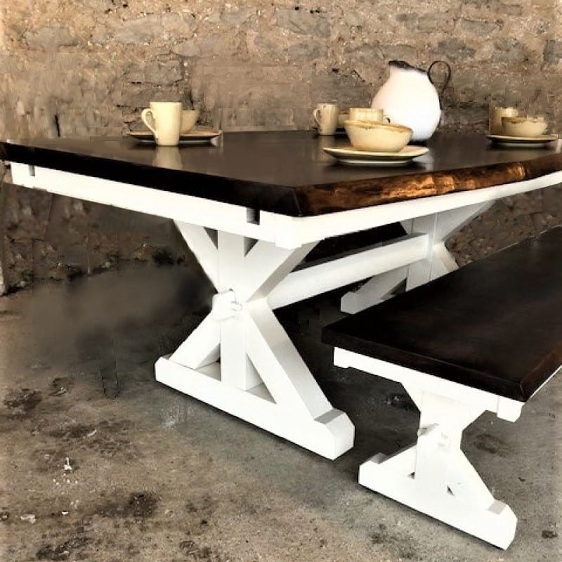 Timber Ridge Dining table with Auburn Trestle base – Country Charm ...